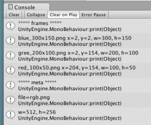 Unity3D:TexturePackerのデータファイル(JSON)を読み込む | devlog [naru design]